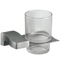China 0.46kg Bathroom Tumbler Holders Single Toothbrush Holder Satin Brushed for sale