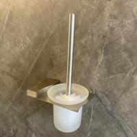 China Nickel Stainless Steel Toilet Brush Holders Durable OEM ODM for sale