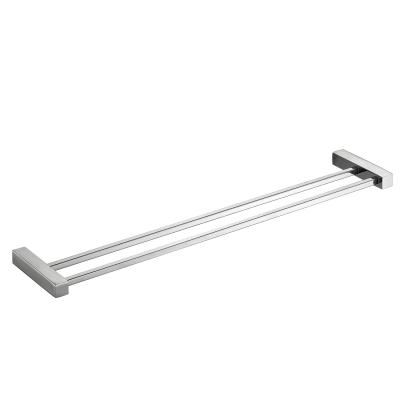 China 23.6Inch Moen Double Towel Bar OEM ODM Bathroom Accessories Shelves Sus304 for sale