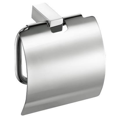 China Satin Toilet Paper Holder Polished SUS304 Wall Mounted Tissue Roll Holder for sale