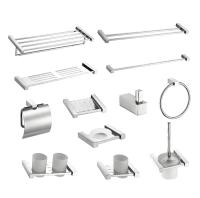 China SS Bath Modern Toilet Fittings 11 Piece Sus304 Polished Wall Mounted for sale