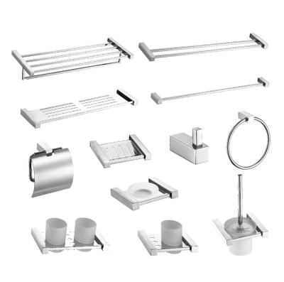China SS Bath Modern Toilet Fittings 11 Piece Sus304 Polished Wall Mounted for sale