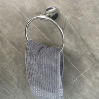 China Rust Free Bathroom Towel Rings Wall Mounted Sus304 Polished Mirror Finish for sale