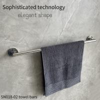 China 25.7 Inches Drilling Bathroom Polished Towel Rail Hanger Stainless Steel Raw Material for sale