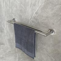 China Wall Mounted Kitchen Towel Rack Bathroom Double Towel Bar SUS304 Polished for sale