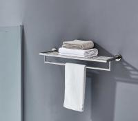 China 25.7 Inch Bathroom Towel Racks Shelf Home Bath Accessory Set Wall Mounted for sale