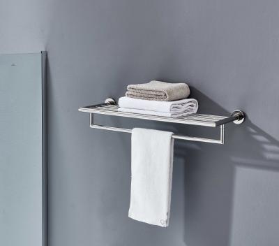 China 25.7 Inch Bathroom Towel Racks Shelf Home Bath Accessory Set Wall Mounted for sale