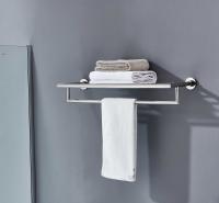 China 25.7 Inch Bathroom Towel Racks Shelf Home Bath Accessory Set Wall Mounted for sale