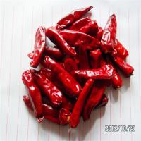 China Air Dried Red Bullet Chilli Dark Red Colour With Hat For Kitchen Essentials for sale