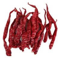 China Cultivated Mild Spicy 0-500shu Hot Air Dried Dehydrated Organic Pepper With Stem for sale