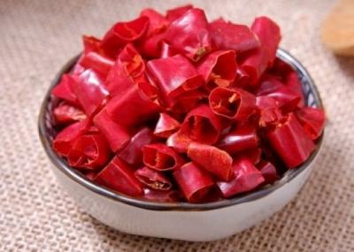 China 25KG Cherry Red Guajillo Chilis 10 - 15cm 500SHU Without Stem for sale