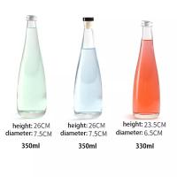 China Custom Glass Bottle for Juice 750ml 1000ml 1500ml Empty Transparent PET Fruit Juice Beverage Bottle for sale