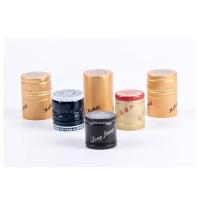 China Non Refillable Bottle Stopper Aluminum Cover Lids With Colorful Ropp Wine Caps for sale