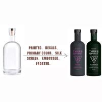 China Base Material Glass Bottle with Cork Stopper 200ml 375ml 500ml 750ml Cosmetic Packing for sale