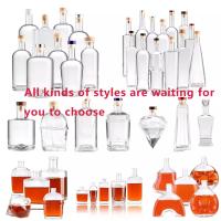 China Base Material Glass Bottle with Cork Stopper 200ml 375ml 500ml 750ml Cosmetic Packing for sale