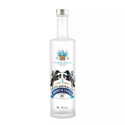 China 500ml 750ml Glass Vodka Whisky Spirit Empty Flint Glass Baijiu Olive Oil Bottle Customized for sale