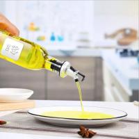 China Custom Glass Bottle 650ml 330 Clear Glass Olive Oil Dispenser Bottle with Cap Olive Oil for sale