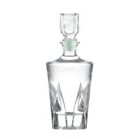 China Base Material Glass Custom Color 350ml 550ml Square Glass Bottle for Fancy Vodka Liquor for sale