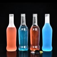 China 16 oz Portable Glass Drink Bottle for in Cosmetic Packing and Other Beverage for sale