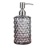 China Collar Material Borosilicate Glass Squeeze Type Press Glass Bottle for Hand Sanitizer for sale