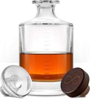China Custom Color Glass Collar 500ml 700ml 750ml Whisky Vodka Bottle for sale