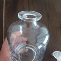 China Custom Color Glass Collar 500ml 700ml 750ml Whisky Vodka Bottle for sale