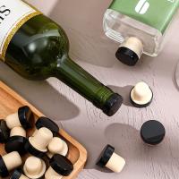 China Custom Glass Bottle T Shaped Cork Bottle Stopper For Wine And Beer DIY Process Black for sale