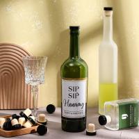 China Custom Glass Bottle T Shaped Cork Bottle Stopper For Wine And Beer DIY Process Black for sale