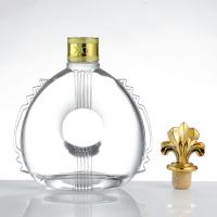 China Direct Sale 500ml End Liquor Glass Bottle with Cork Seal and Cosmetic Packing for sale