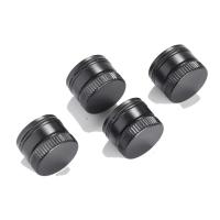China 31.5*24mm Black Aluminium Cap for Olive Oil Bottle Logo Printing and of Cosmetic Packing for sale
