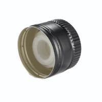 China 31.5*24mm Black Aluminium Cap for Olive Oil Bottle Logo Printing and of Cosmetic Packing for sale