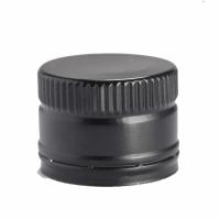 China 31.5*24mm Black Aluminium Cap for Olive Oil Bottle Logo Printing and of Cosmetic Packing for sale