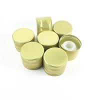 China 31.5*24mm Black Aluminium Cap for Olive Oil Bottle Logo Printing and of Cosmetic Packing for sale