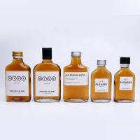 China 200ml Glass Water Bottle with Printing Logo Collar Material Glass Cap Spray Cap for sale