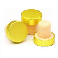 China Liquor Custom Synthetic Cork 750ml Glass Bottle with Wooden Cap and Custom Color for sale