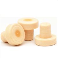 China Liquor Custom Synthetic Cork 750ml Glass Bottle with Wooden Cap and Custom Color for sale
