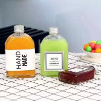 China Spray Cap Flat Cold-Brew Coffee Glass Bottle 200ml 250ml 350ml 500ml for Juice Packing for sale