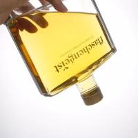 China Glass Collar Round Design Custom Liquor Bottle for Vodka Gin Whiskey Tequila Spirit for sale
