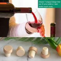 China T Shaped Wine Stopper Non Refillable Wooden And Rubber Sealing For Industrial for sale