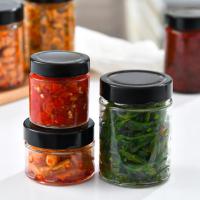 China Base Material Glass 280ml Sauce Bottle Jam Glass Jars for Round 10oz Canning Jars for sale