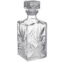 China Decal Surface Handling Thick Bottom Vodka Whisky Sherry Glass Bottle for Custom Color for sale