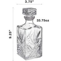 China Decal Surface Handling Thick Bottom Vodka Whisky Sherry Glass Bottle for Custom Color for sale