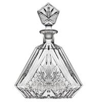 China Glass Whisky Bottle Base Material glass 750 ml Hermetic Glass Wine Bottle With Glass Lid for sale