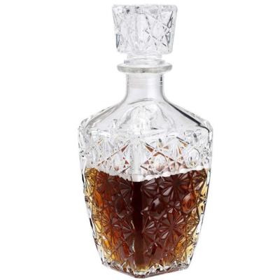 China 27 Fluid Ounces Custom Frosted Nordic Glass Bottle for Beverage Spirit Gin Rum Liquor for sale