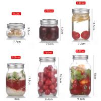 China Glass Sealed Storage Tank Round Bottle For Pickles And Mason Jar for sale