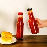 China 250ml 300ml Wide Mouth Glass Bottle for Seasoning Sealing Type Cork Industrial Beverage for sale