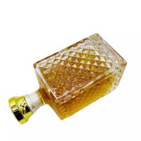 China Body Material Glass Bottle for High Grade Gin Vodka Whisky Unique Design for sale