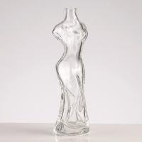 China Glass Products 500ml Female Vodka Glass Whisky Red Wine Bottle for Cosmetics Industry for sale