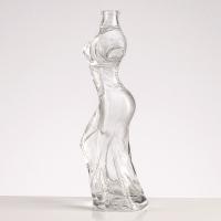 China Glass Products 500ml Female Vodka Glass Whisky Red Wine Bottle for Cosmetics Industry for sale