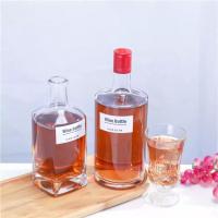 China 200Ml 375Ml 500Ml 700Ml 750Ml Glass Bottle For Vodka Rum Whiskey Liquor Gin Wine Spirit for sale